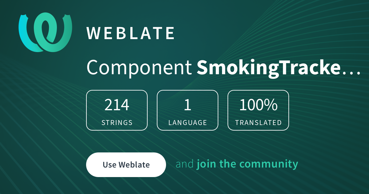 SmokingTracker/app — English @ Weblate